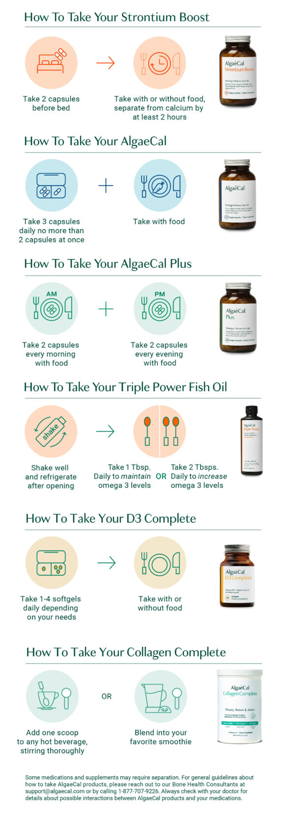 How To Take Your AlgaeCal Supplements [Printable PDF]