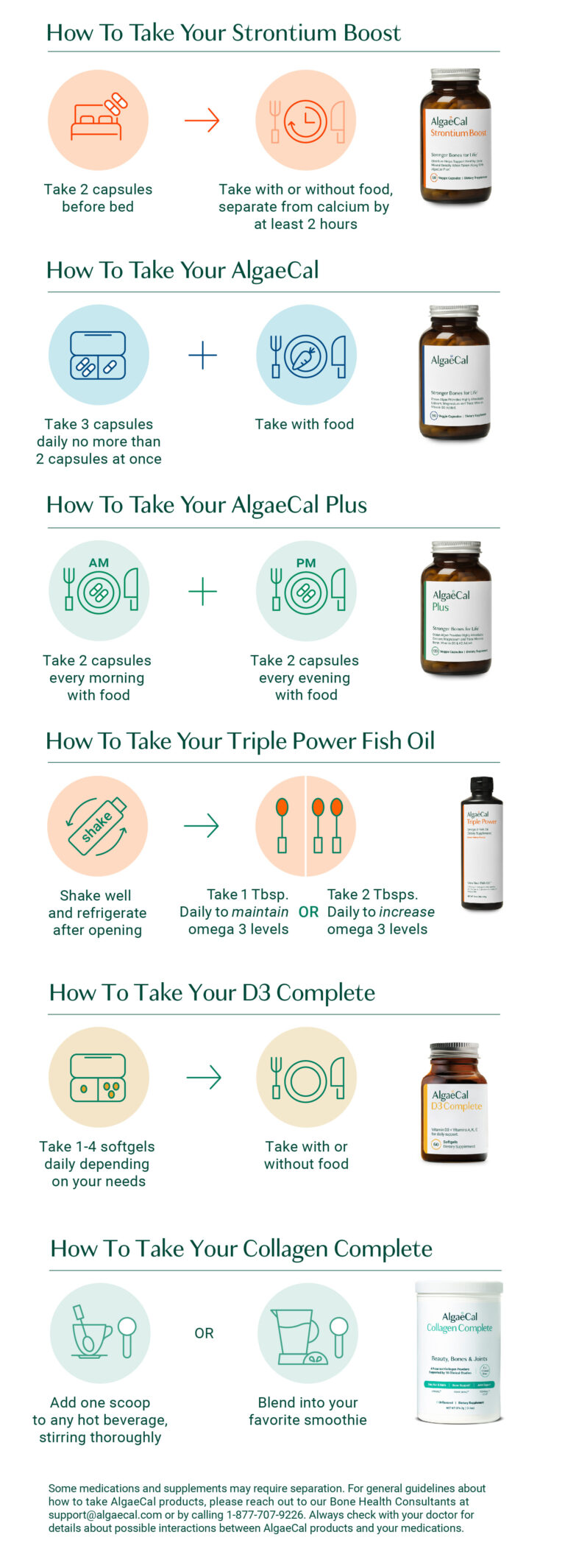 How To Take Your AlgaeCal Supplements [Printable PDF]