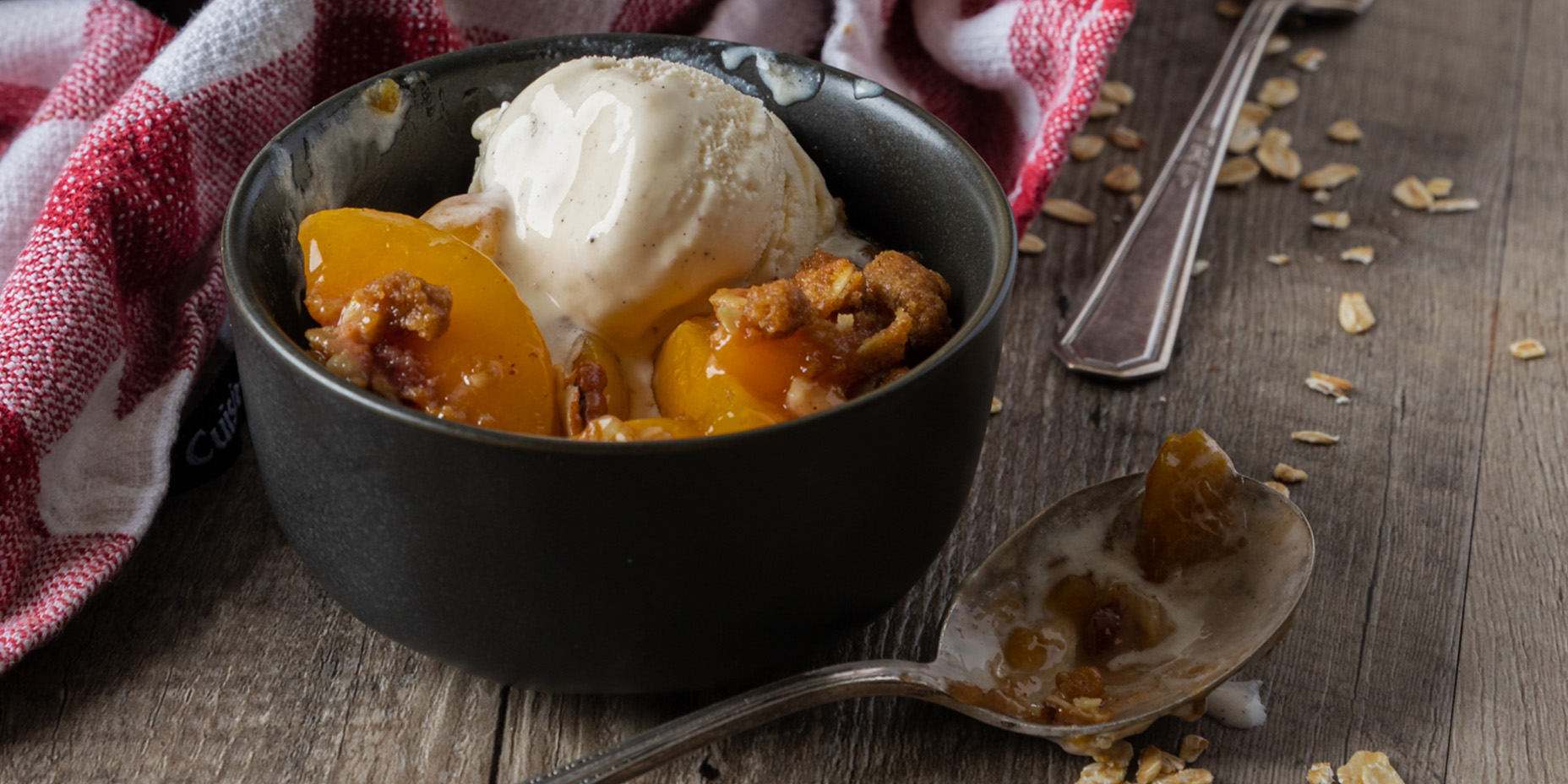 Easy, Bone-Friendly Peach Crisp Recipe | AlgaeCal