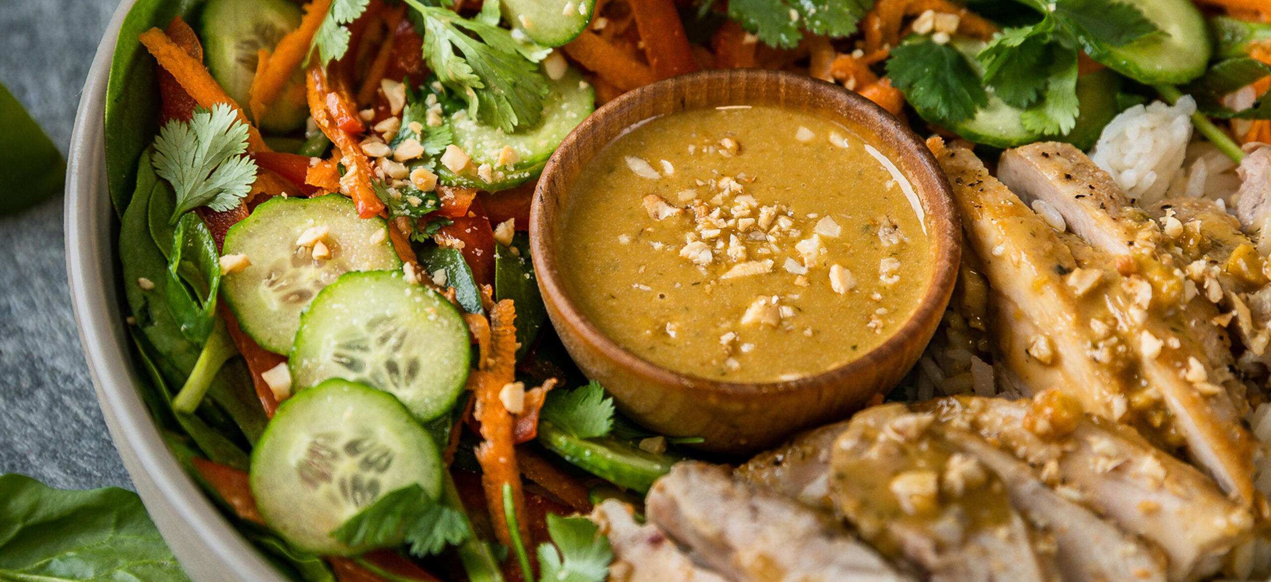 Bone Friendly Satay Chicken Bowl — Cooks in 10 Minutes!